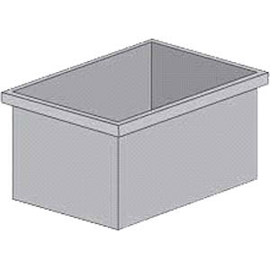 Gamko geisoleerde RVS bak (inbouw), met afvoer (C), X/ACIICE41 - Beuk ...